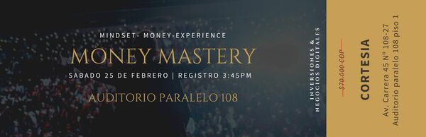 COLOMBIA MONEY MASTERY | Ticketcode